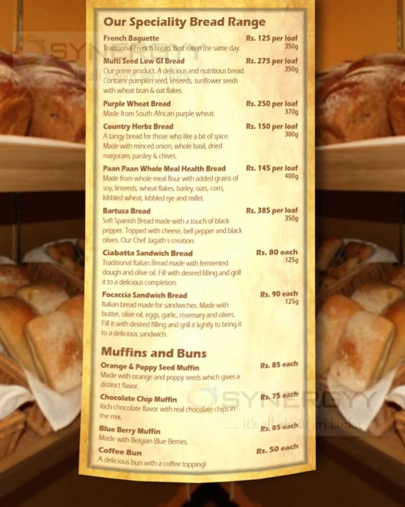 Paan Paan Menu November 2013 SynergyY